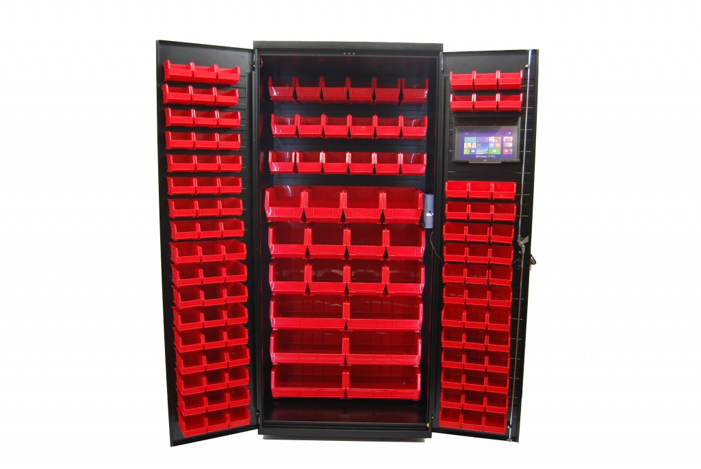 Large Standing Inventory Control Cabinet - Goliath Carts