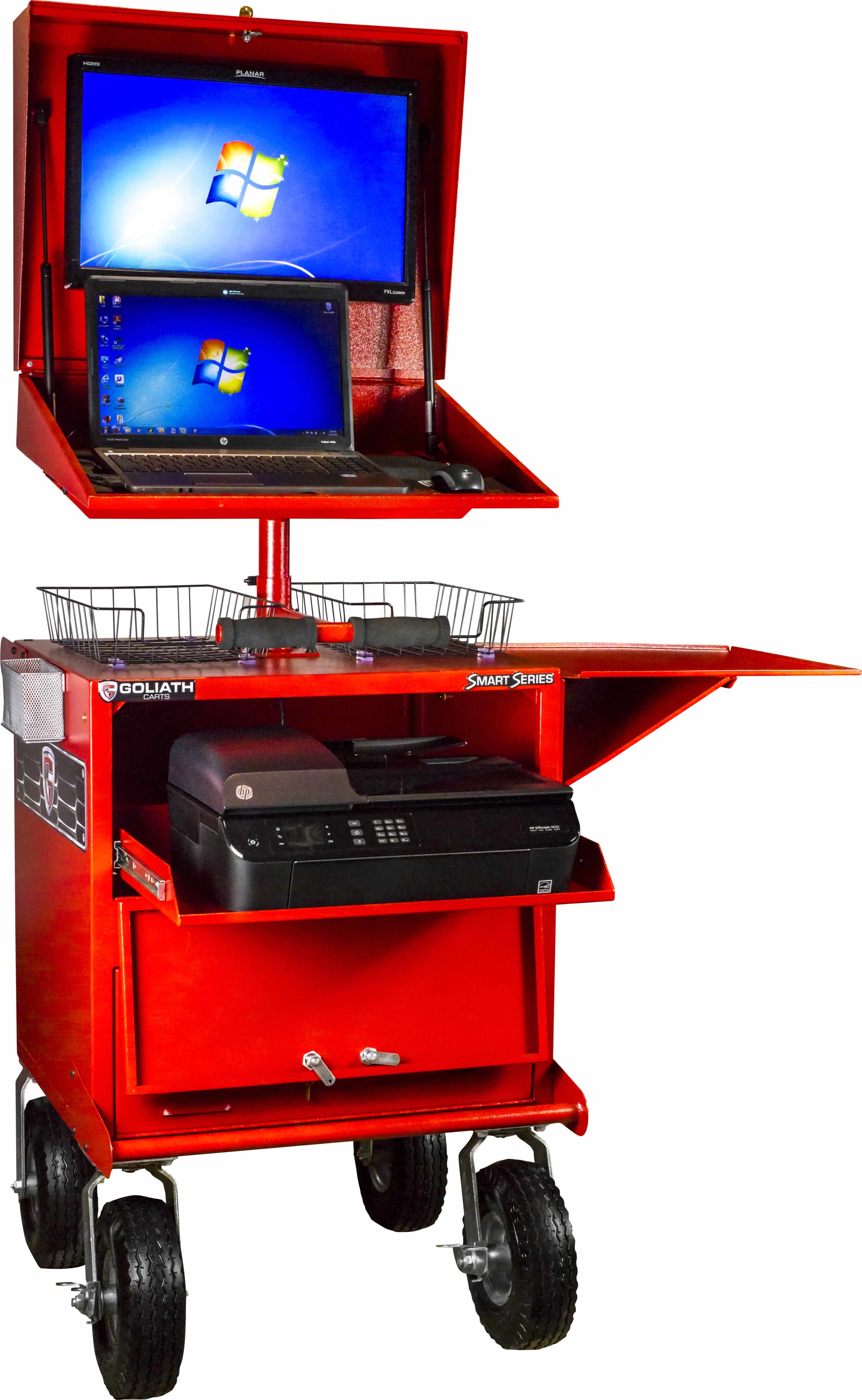 G1-"Go Cart" (Fully Loaded) Laptop Edition - Goliath Carts
